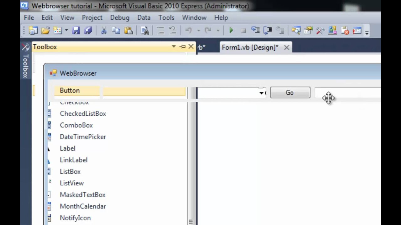 How To: Advanced webbrowser with History and Favorites in Visual Basic