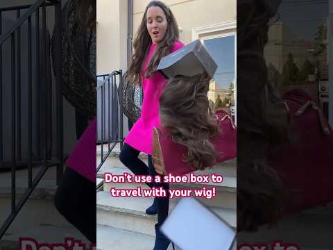 Don’t pack your wig in a shoe box! Better to use a zippered travel case! #wigtravel #alternativehair