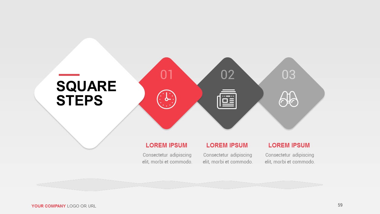 4 in 1 business layout design PowerPoint template