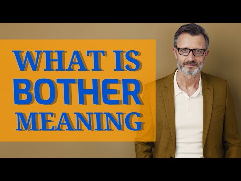 Bother | Meaning of bother