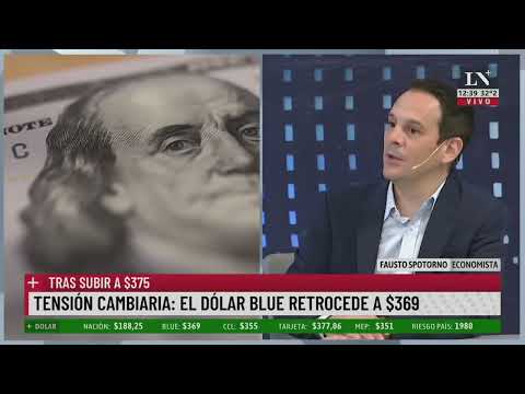 Tensión cambiaria: el dólar blue retrocede a $369