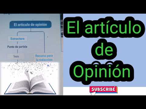 El artículo de opinión:concepto, función, estructura, características, tipos y ejemplos.