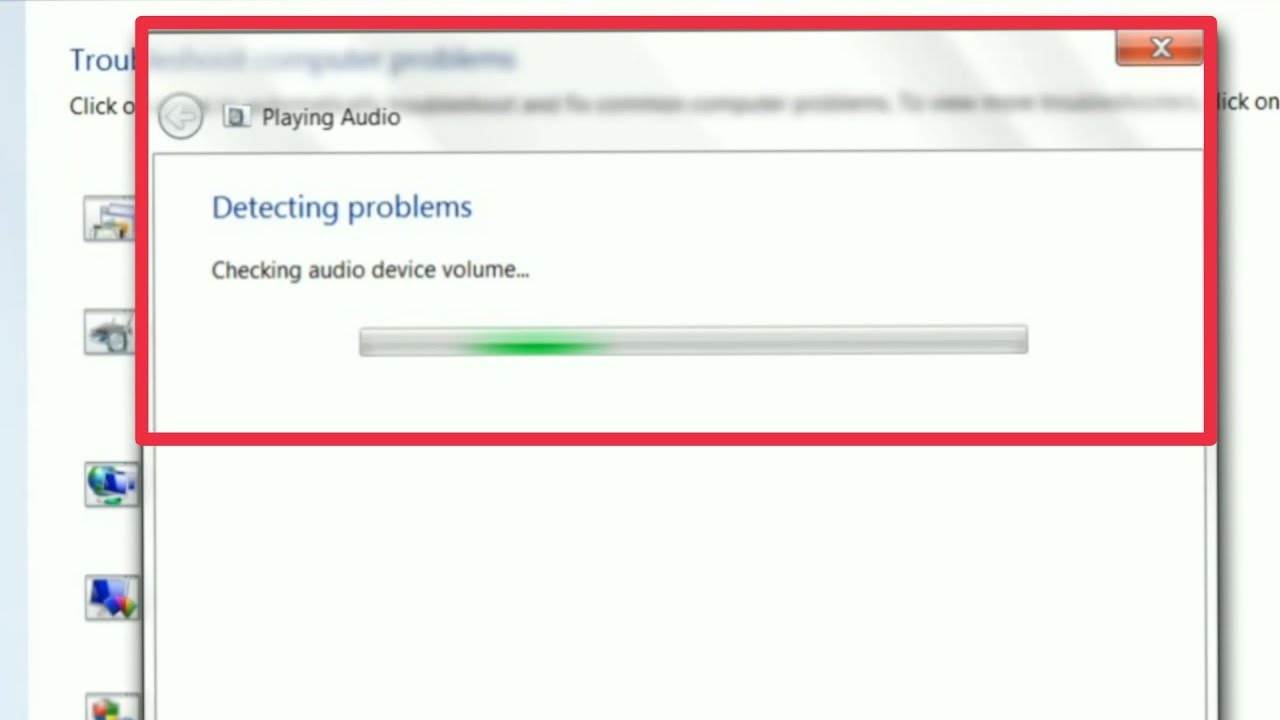 How To Fix Audio Playback Problem In Computer | Pc