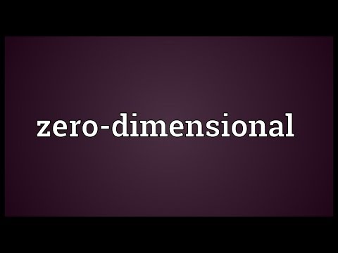 Zero-dimensional Meaning