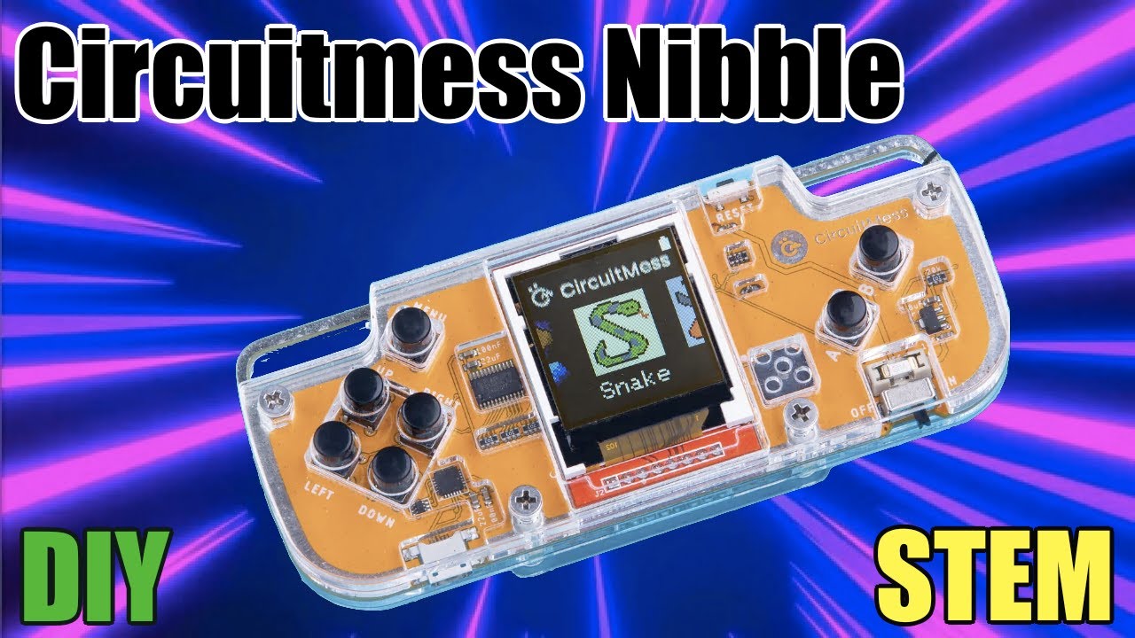 Circuitmess Nibble DIY Gaming Handheld Review and Gameplay