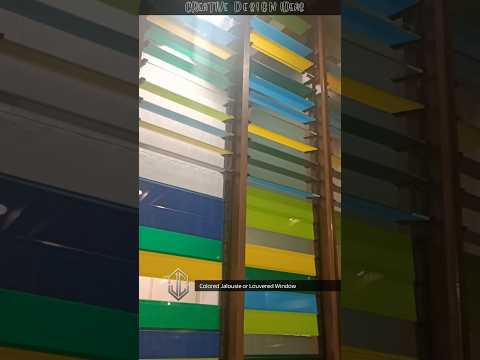 Creative Design Ideas: Colored Jalousie or Louvered Window