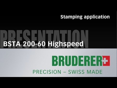Bruderer BSTA 200-60 High Speed Press