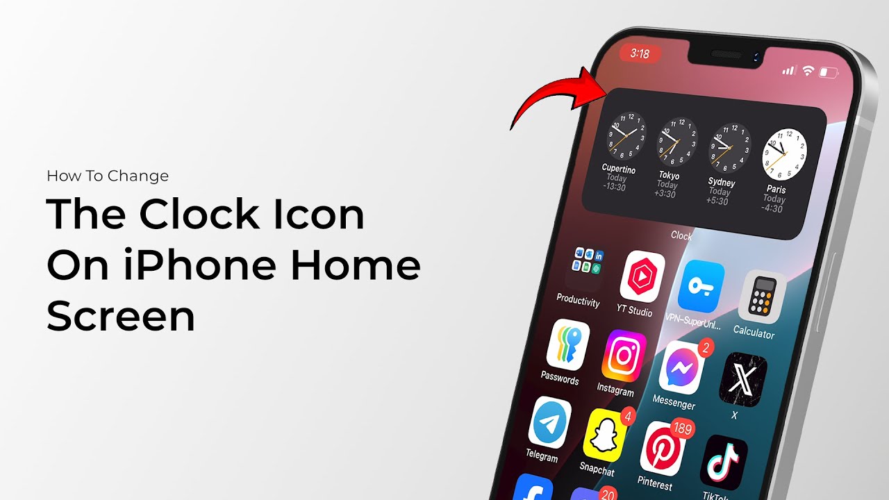 How to Change the Clock Icon on My iPhone Home Screen?