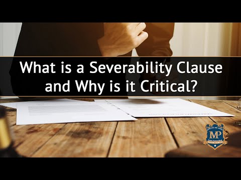 What is a Severability Clause and Why is it Critical?