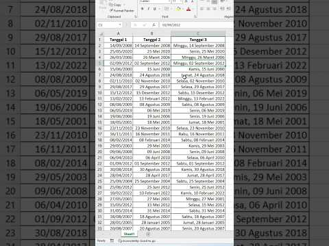 Cara Ganti Format Tanggal di Excel! Simak yuk #microsoftexcel #excel #tutorialexcelindonesia