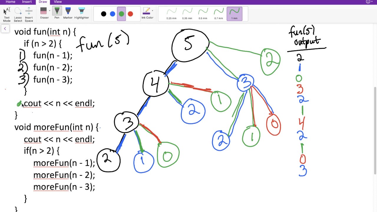Recursion Example of a Function with Multiple Recursive Calls
