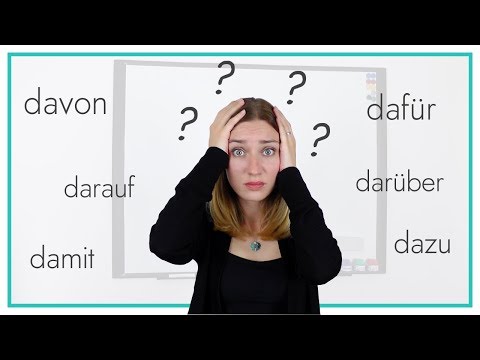 Dafür, davon, darüber? | Pronominaladverbien