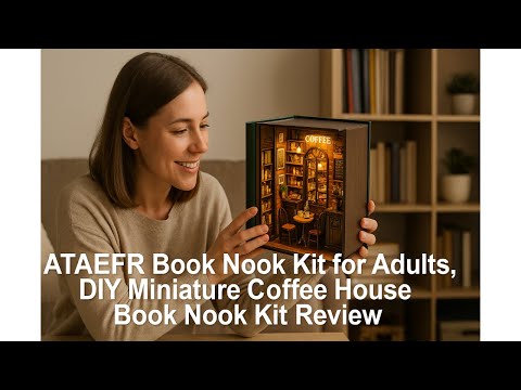 ๐ ATAEFR Book Nook Kit for Adults, DIY Miniature Coffee House Book Nook Kit Review ๐