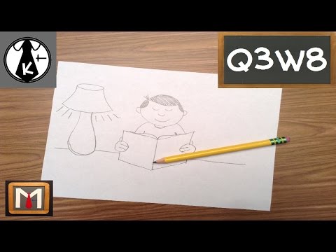 How to Draw a Person Reading a Book