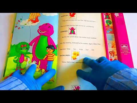 BARNEY'S Magical Picnic Golden Sound Story Electronic StoryBook Interactive