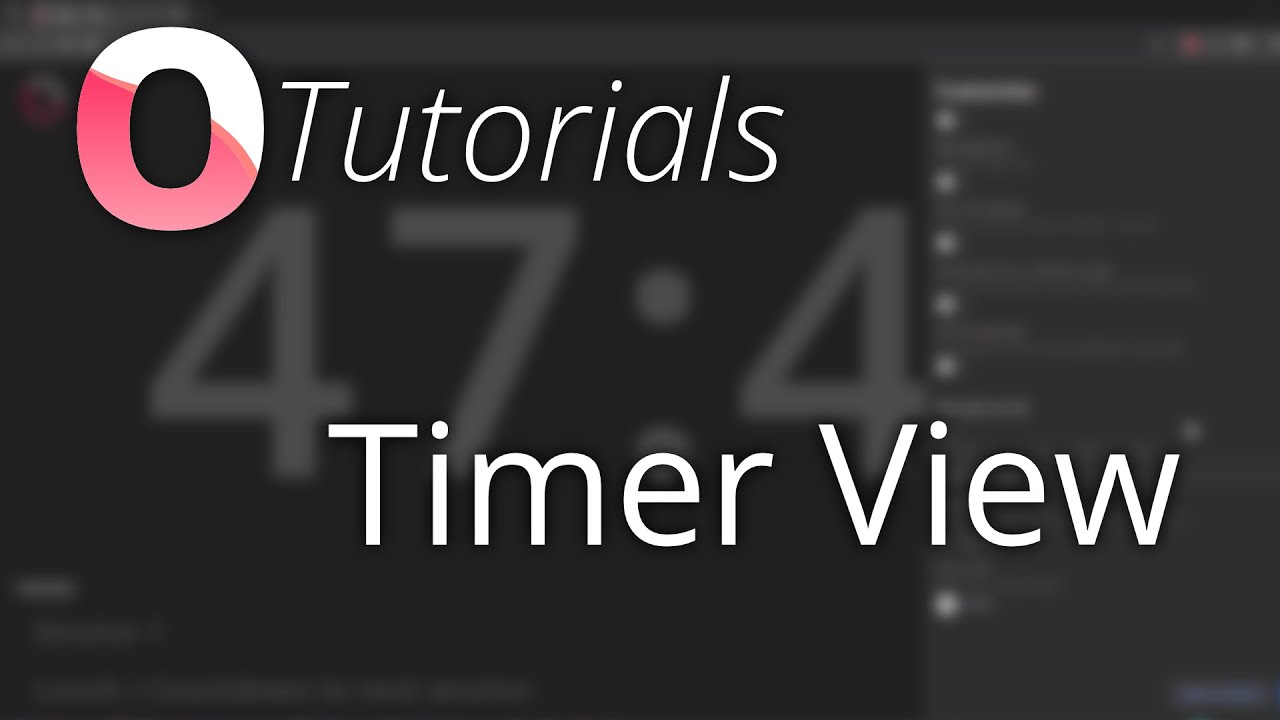 Ontime Tutorials: Timer View