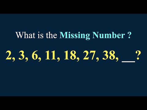 2, 3, 6, 11, 18, 27, 38, __? || What is the Next Number in this Sequence ?? || Number Puzzle