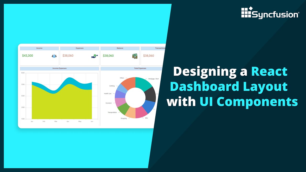 Designing a React Dashboard Layout with UI Components