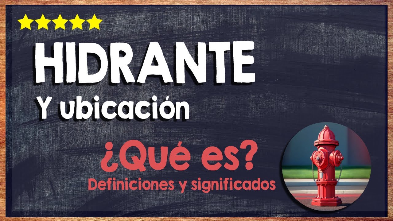 💦 ¿Qué es un hidrante? - Cómo funcionan los hidrantes y su ubicación 💦
