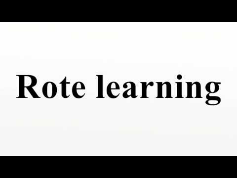 Rote learning