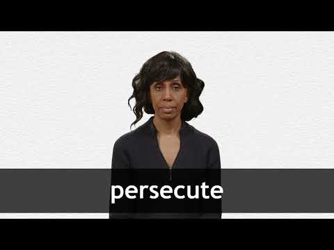 How to pronounce PERSECUTE in American English