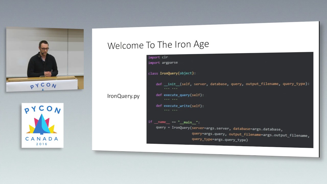 Python to Iron Python to SQL Server (Matt McGraw)