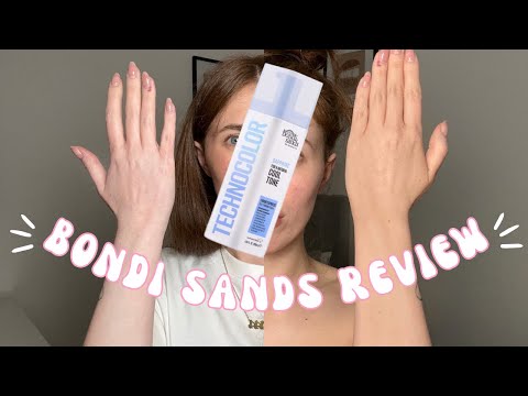 Trying the *NEW* SAPPHIRE Technocolor Bondi Sands Tan | Ellie Matthews #tanning #review