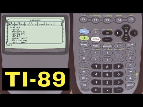 TI-89 Calculator - 01 - Overview Of The TI-89 Calculator