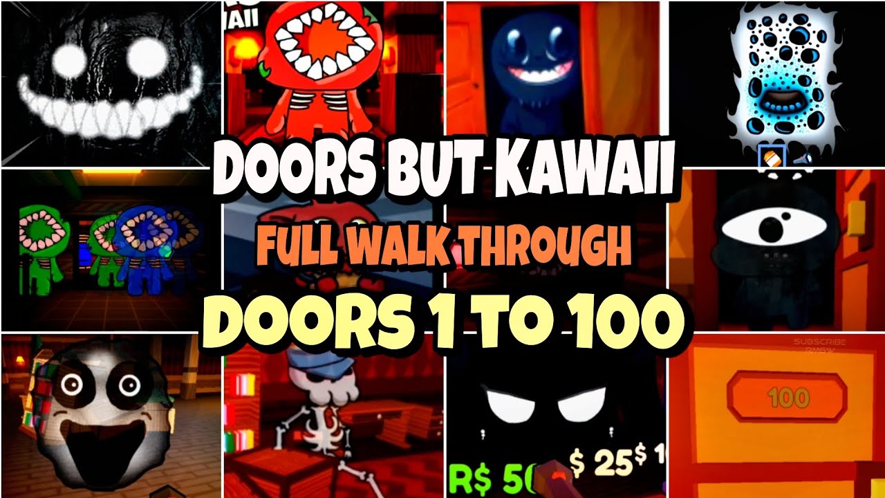 Doors But Kawaii | Full Walk Through | Doors Fanmade Gameplay | ROBLOX DOORS BUT KAWAII