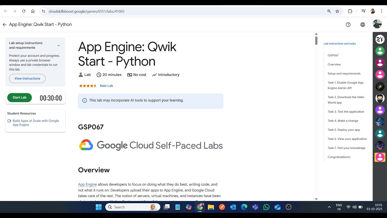 App Engine: Qwik Start - Python || Lab Solution || Google Cloud Arcade 2025