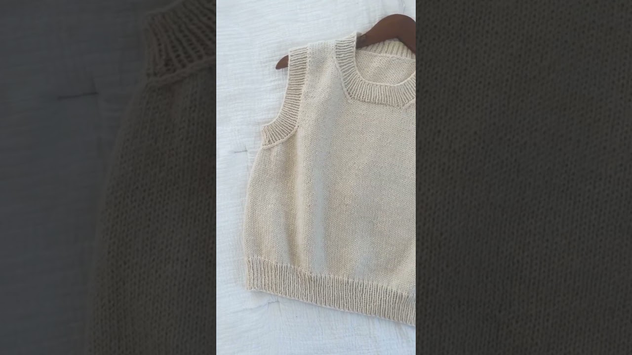My latest sweater vest #knittingpattern will be ready for testing soon… get on my tester list!