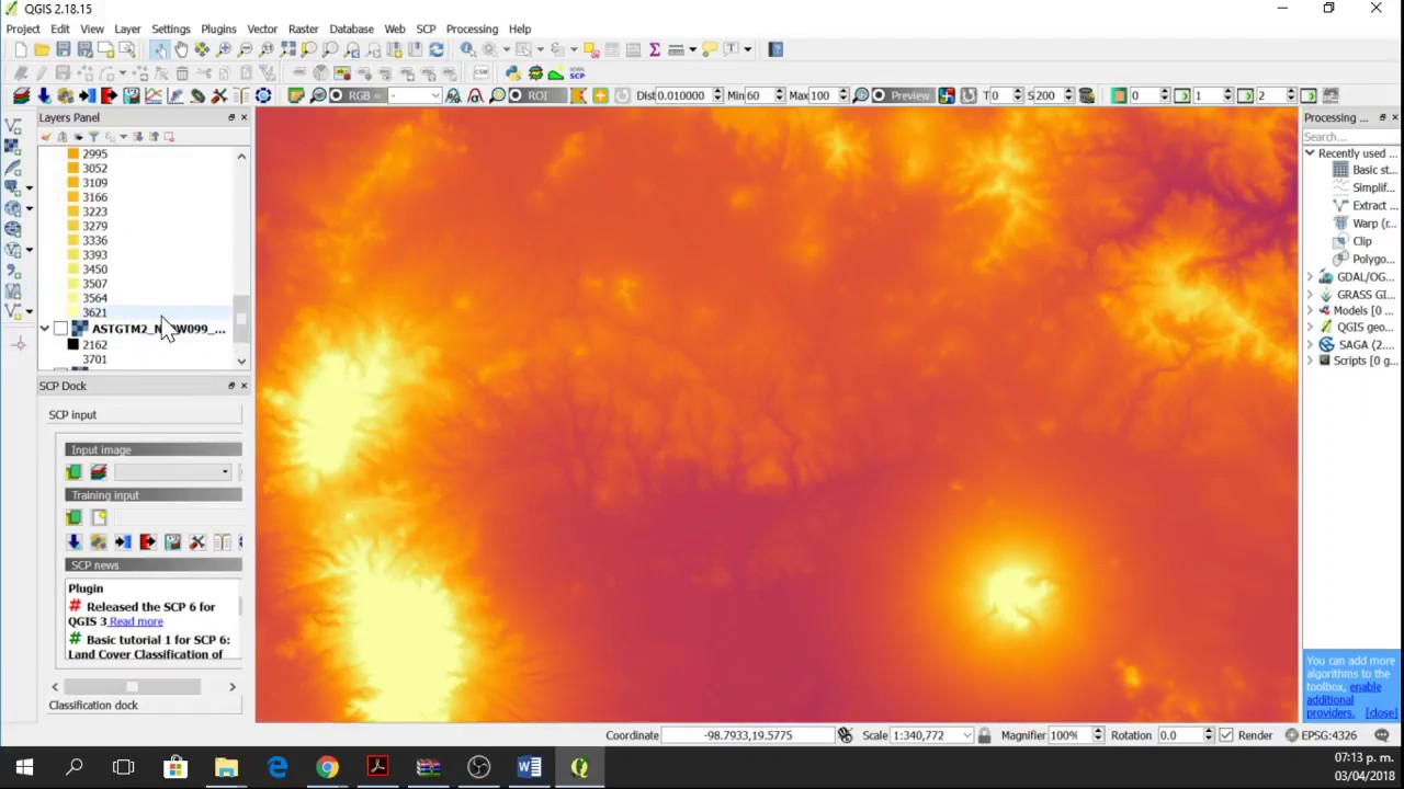 Downloading a Digital Elevation Model (NASA) from NASA EarthData –Tutorial