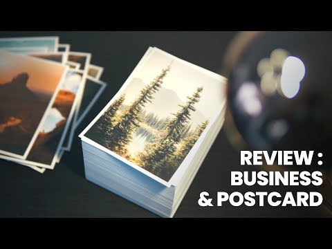 UNBOXING MOO : Quality review - BUSINESS CARD & POSTCARD