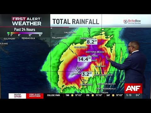 Hurricane Milton pushing off Florida’s coast, beautiful weather continues here