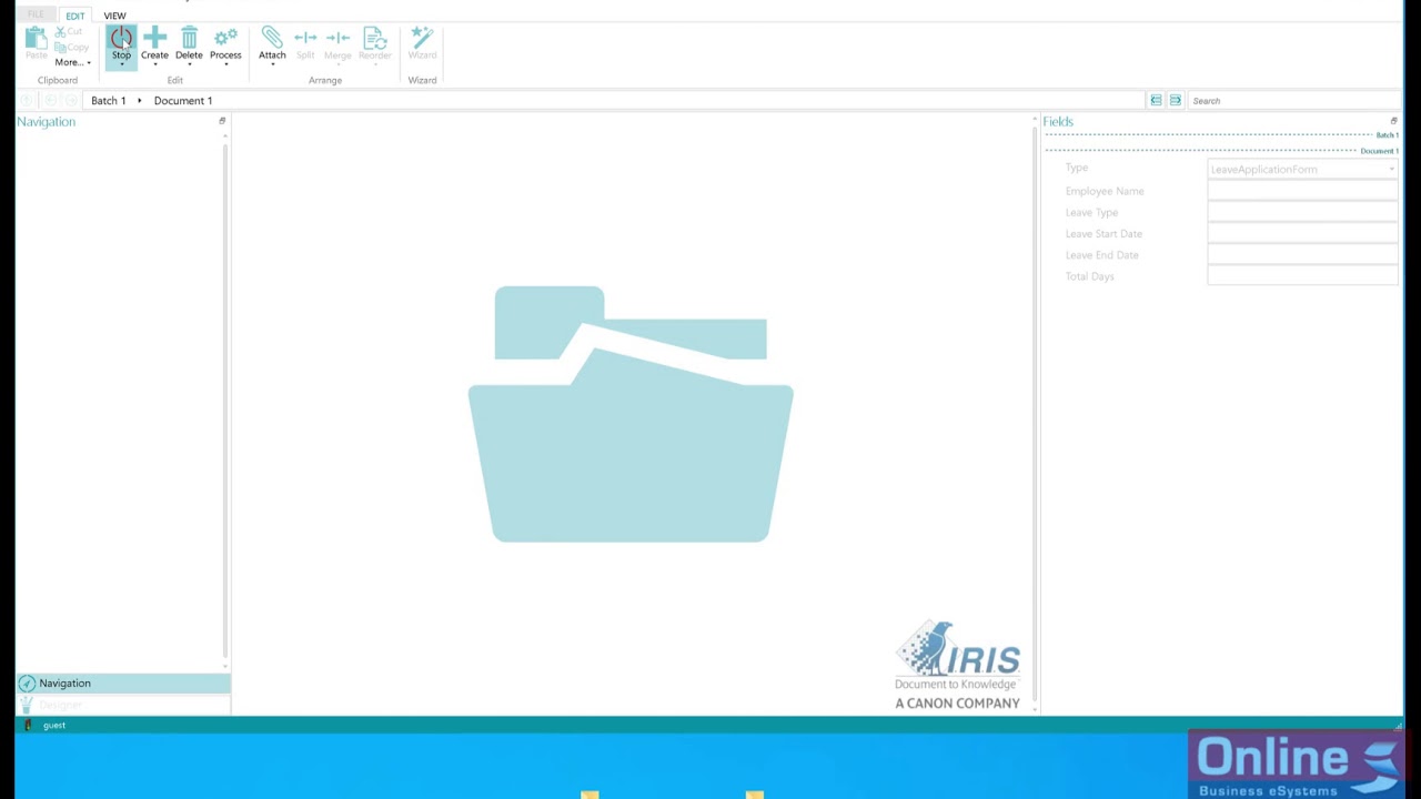 IRIS Powerscan, Scanning Solution Demo