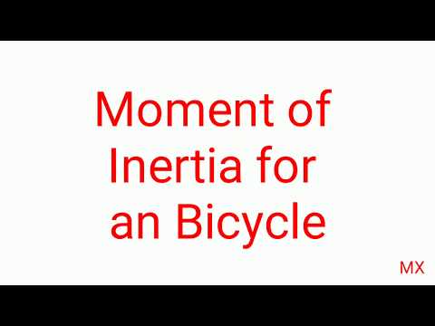 Moment of inertia for an bicycle