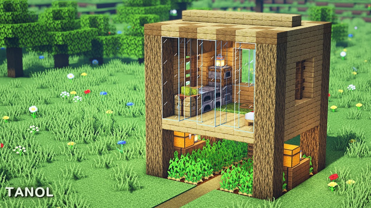 ⚒️ Minecraft | How To Build a 1 Person Survival House - Minecraft Builders