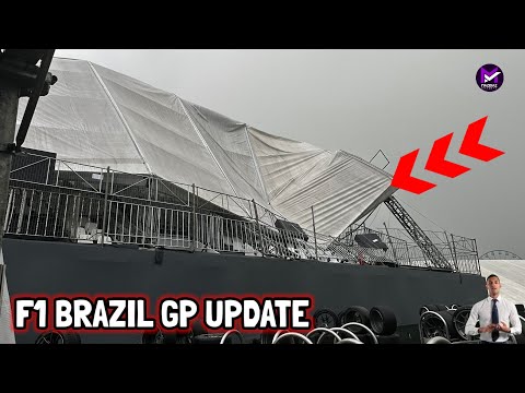 Grandstand Roof Collapses During the Sao Paulo F1 Grand Prix Quali ...