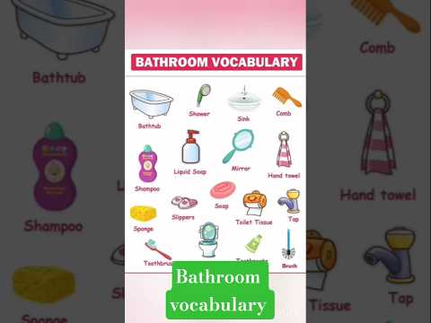 Bathroom Vocabulary #viralvideo #study #ytshorts #trendingshorts #vocabulary #spokenenglish #english