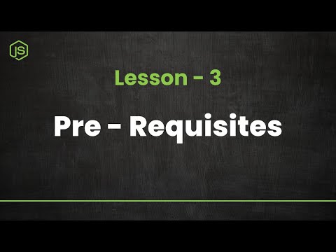 Node JS Course #3 - Pre-Requisites - In Tamil
