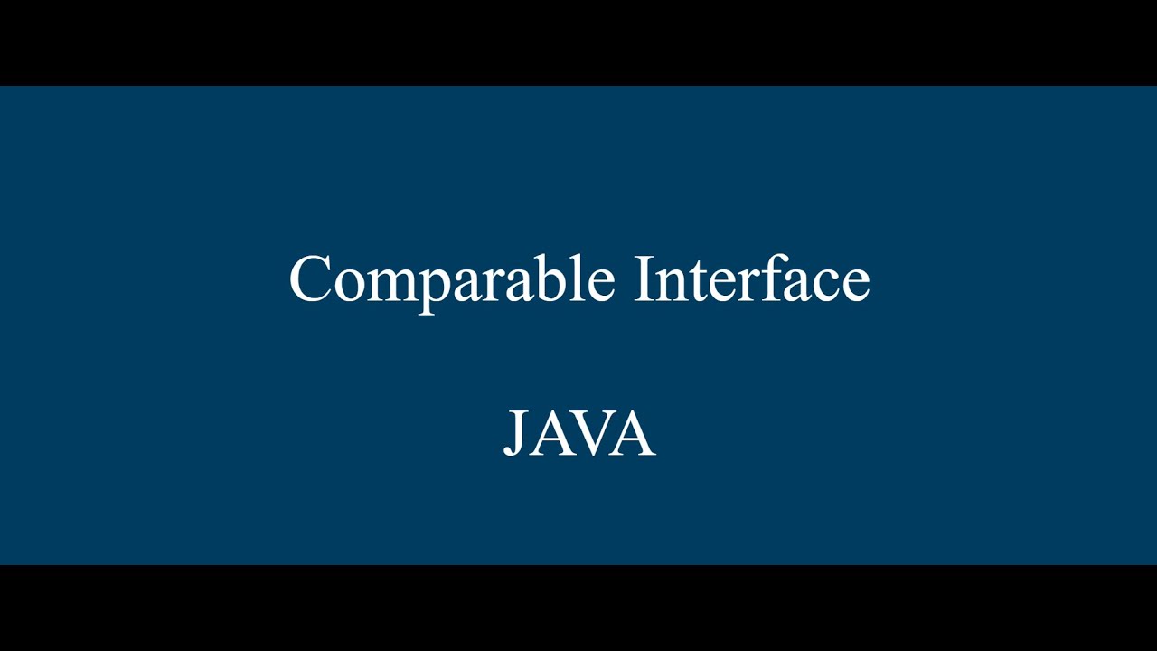 Comparable Interface : Sort a List of Objects #Java