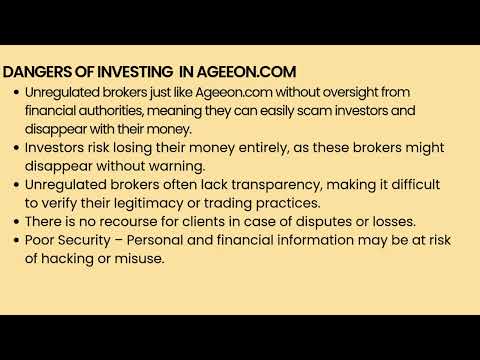 Ageeon.com Review; Craft elaborate lies, parading fake testimonials & doctored trading results