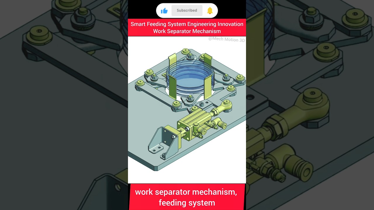 Genius Work Separator Mechanism! ⚙️ Smart Feeding System Engineering Innovation #shorts