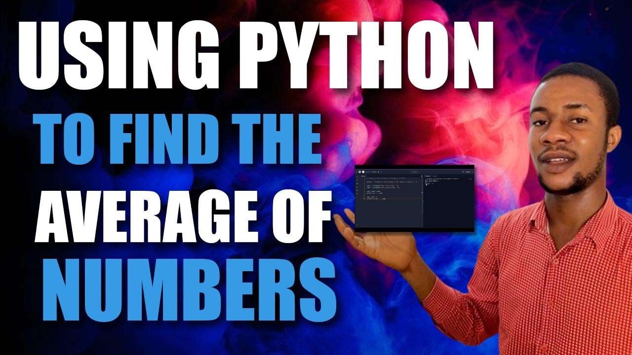 USING PYTHON TO FIND THE AVERAGE OF NUMBERS     #python sum  #python  #average of