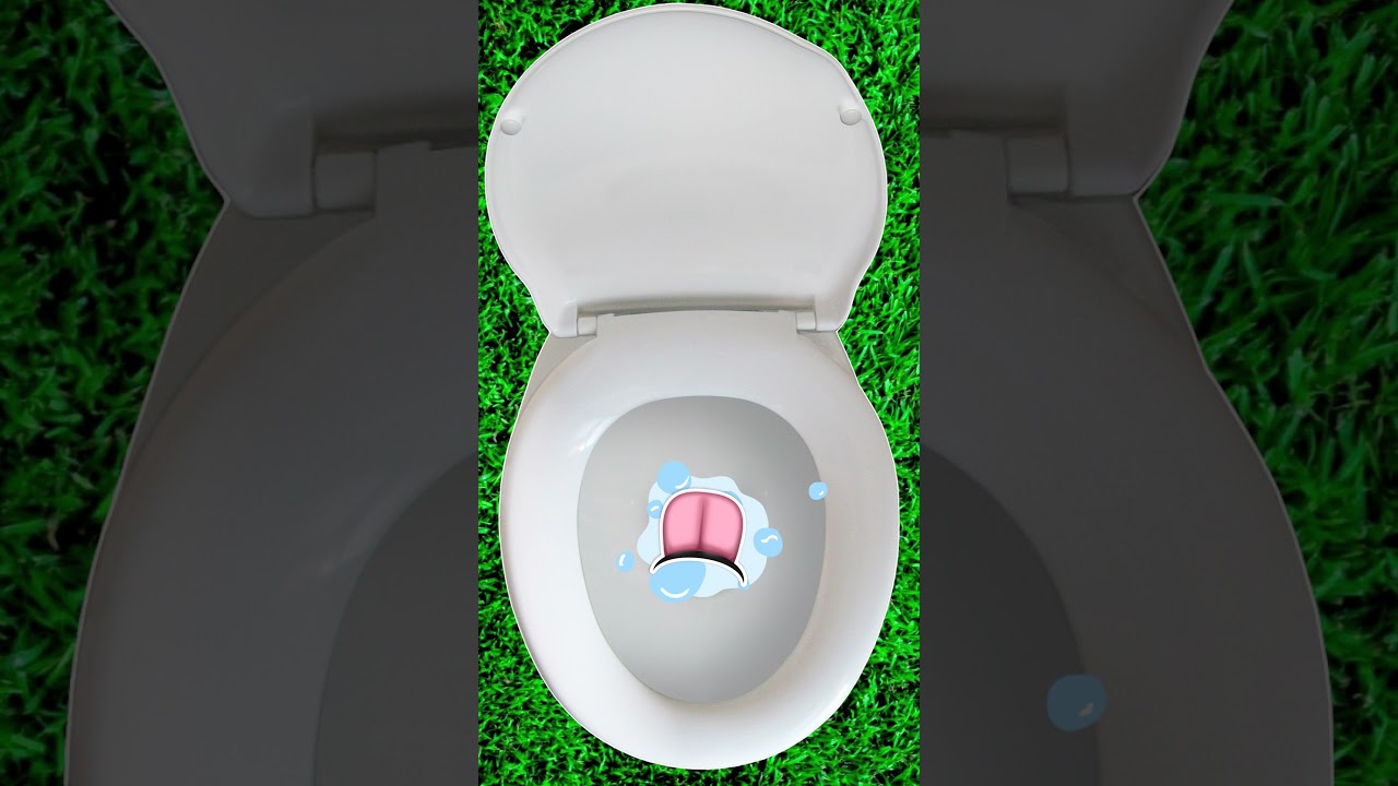 POOP Emoji flush in TOILET #shorts