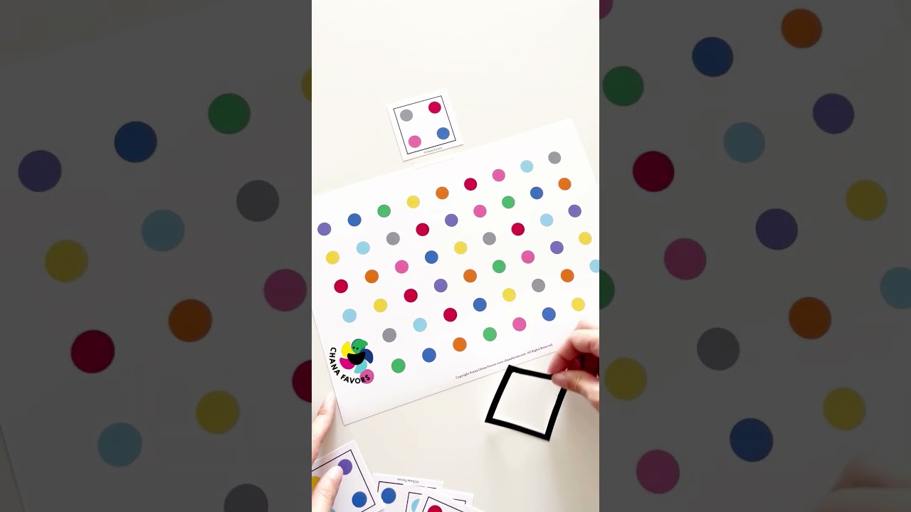 Dot Finders Printable #chanafavors