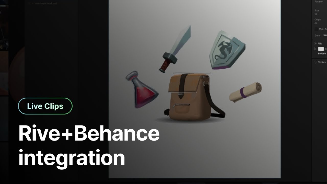 Add Rive files to Behance with Share Links