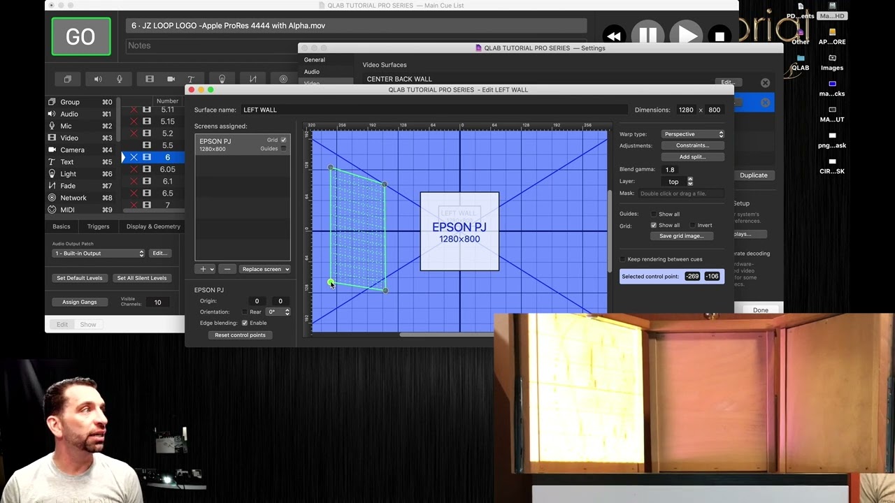 21 Projection Mapping  (Pro Series)  Qlab Tutorial