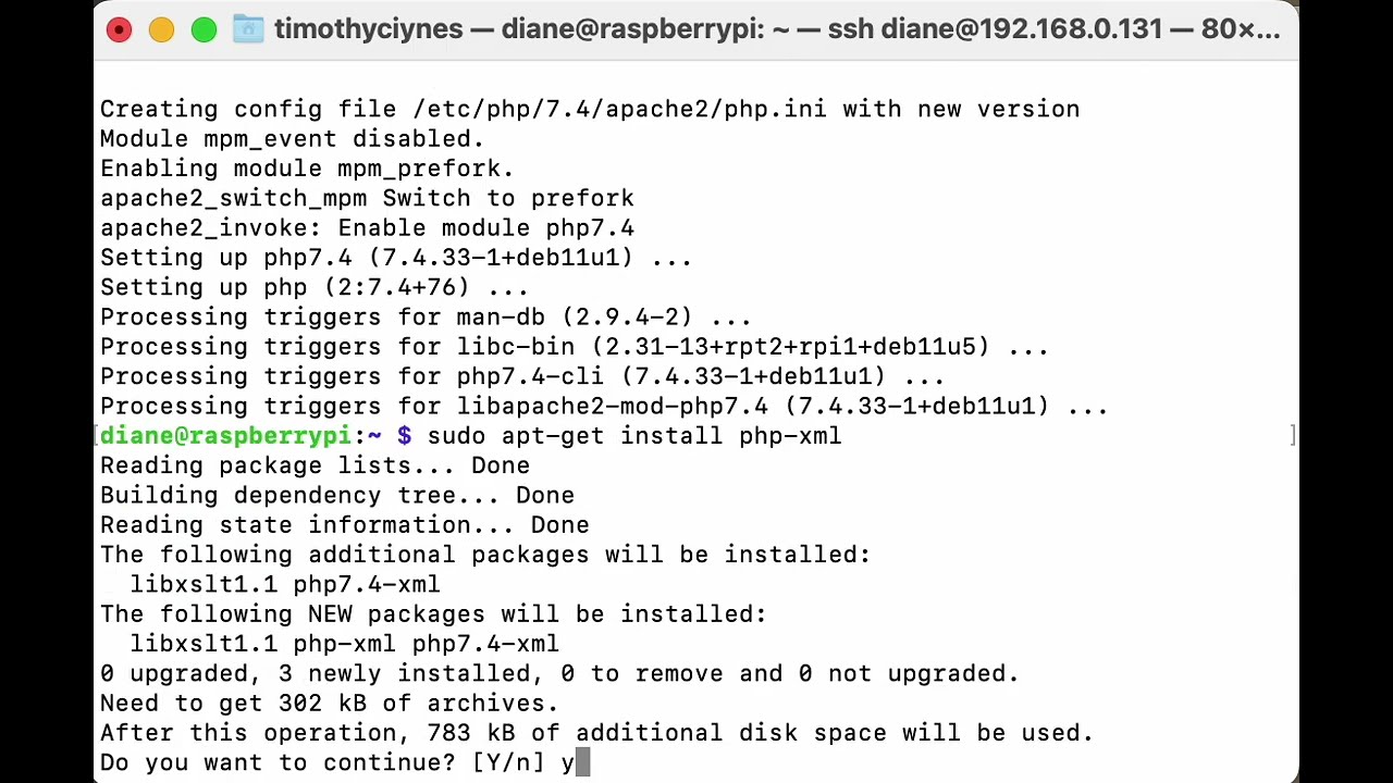 Installing Apache2 and PhP Raspberry Pi