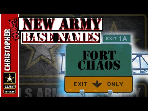 These are some possible new names for Army installations